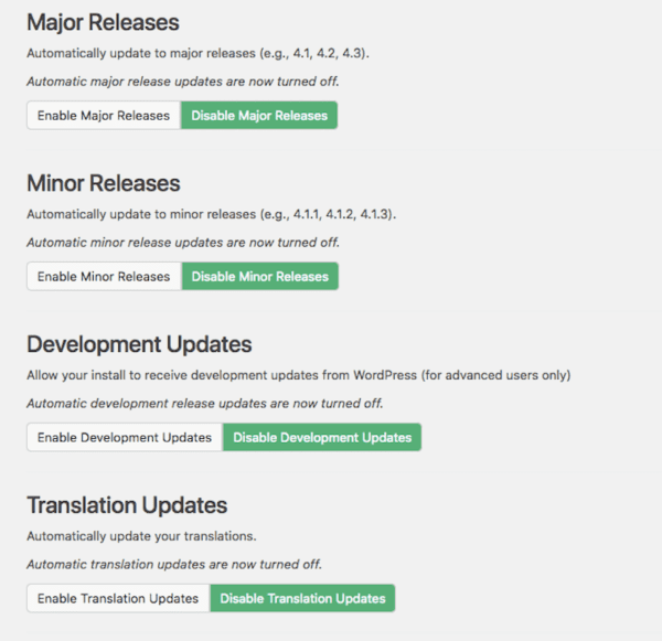 How To Disable Wordpress Auto Updates Plugins And Manually Wp Buffs