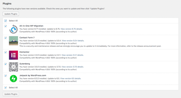 How To Disable Wordpress Auto Updates Plugins And Manually Wp Buffs